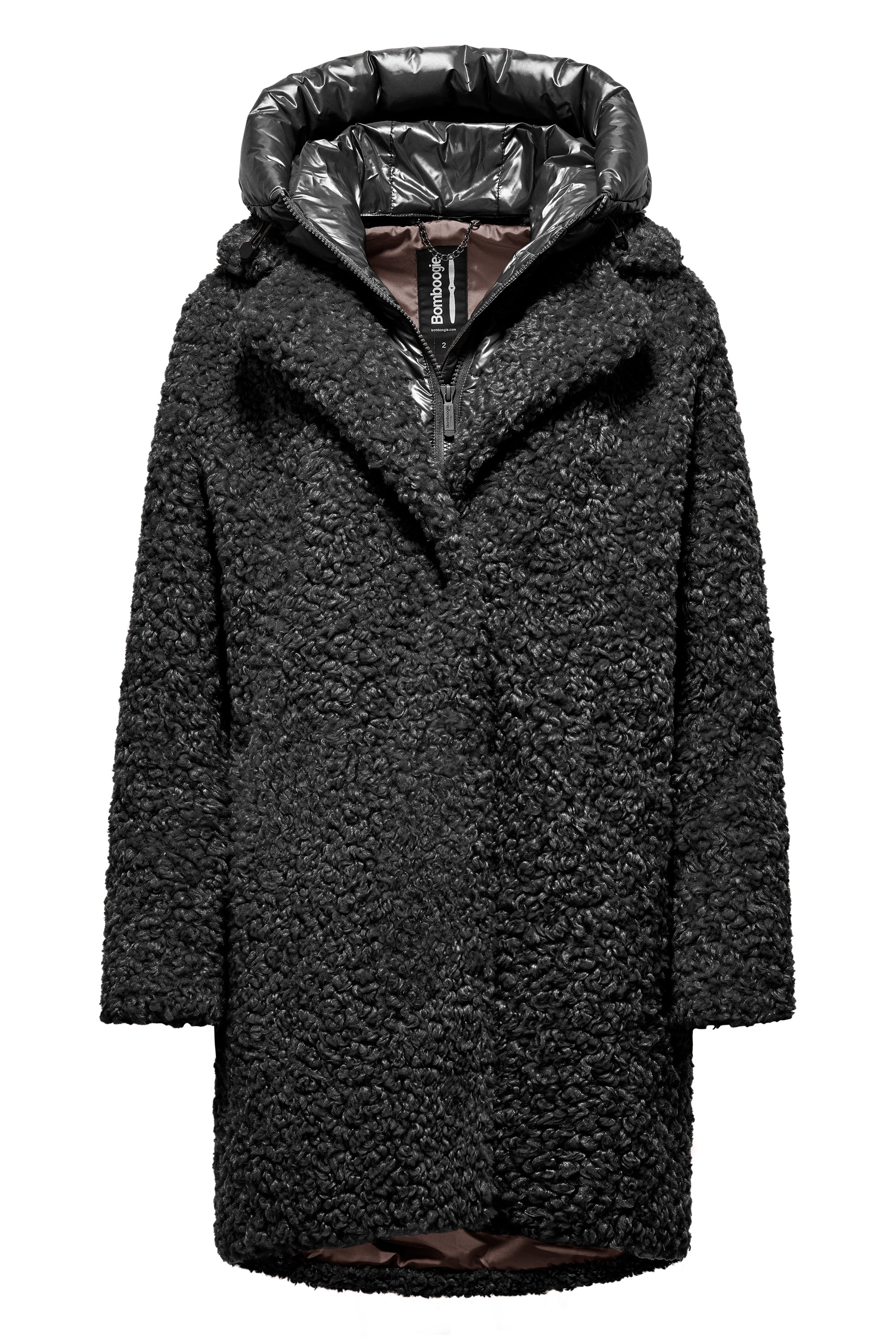 Odessa Overcoat - Long Faux Shearling Coat | Bomboogie