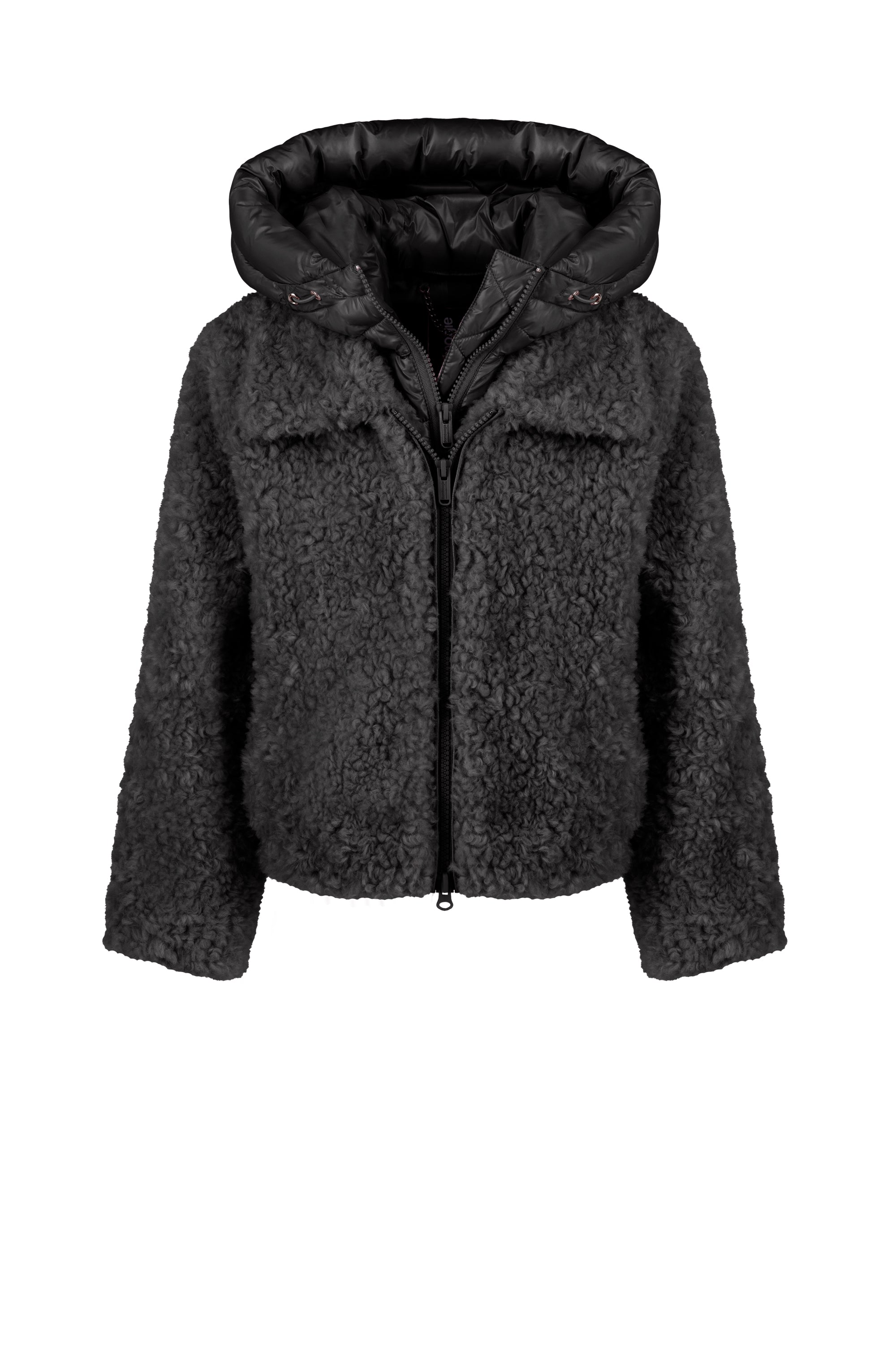 Girl's faux fur coat with detachable front panel | Bomboogie