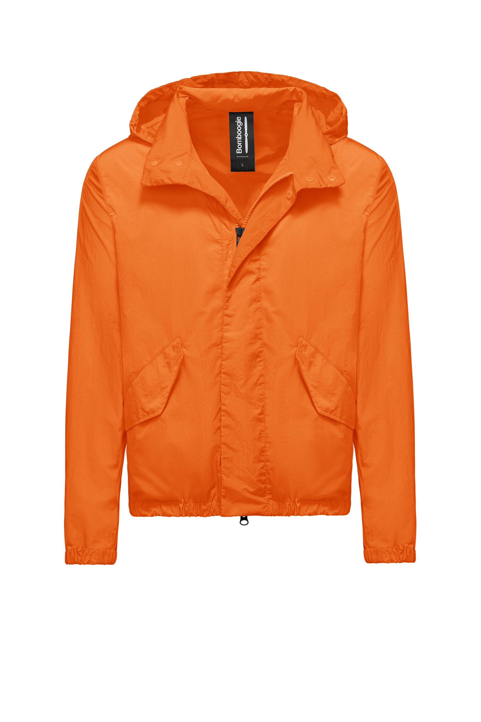 Unlined Crumpled Nylon Bomber Jacket | Bomboogie