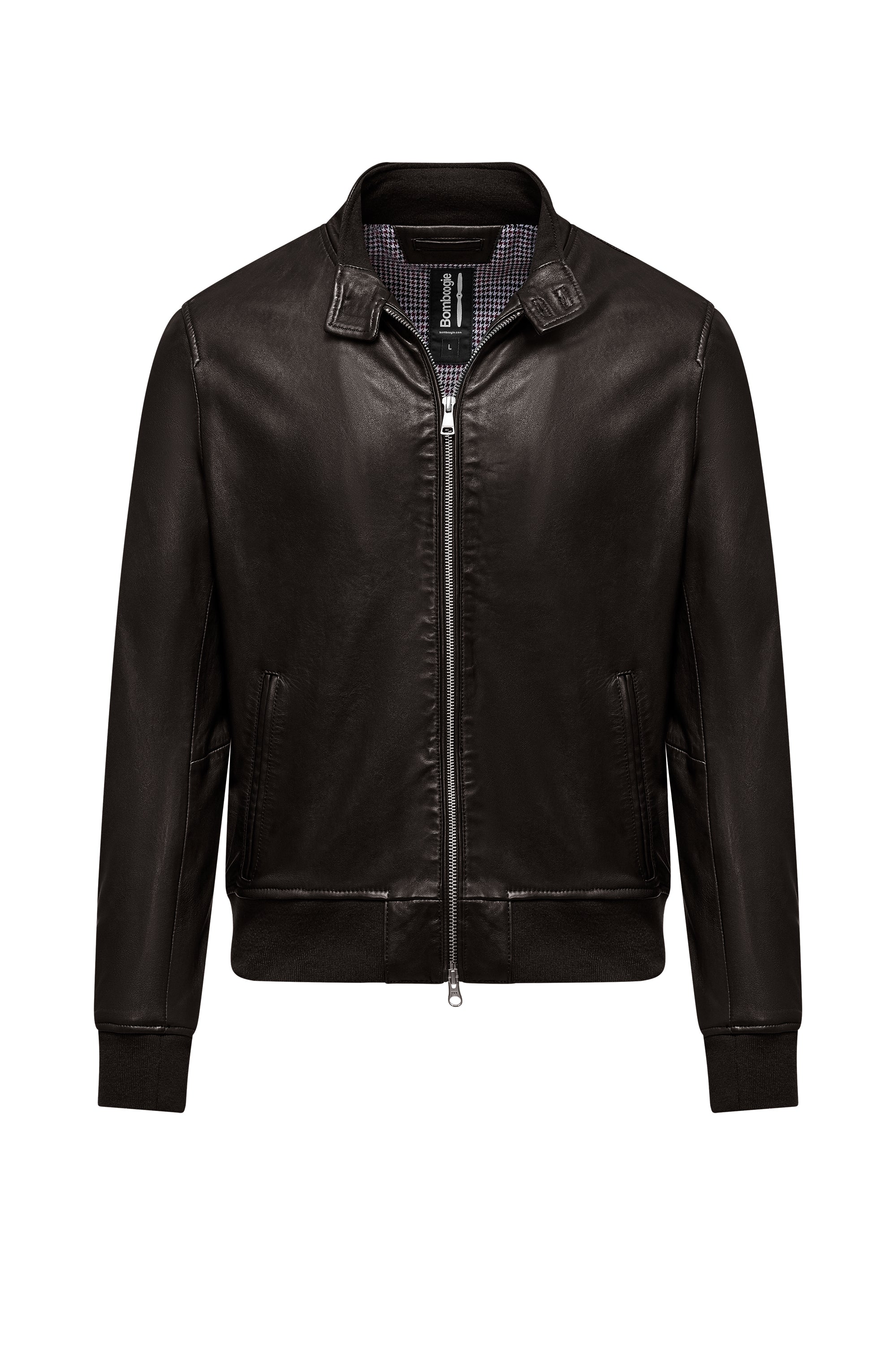 Friz leather jacket with wool blend lining | Bomboogie