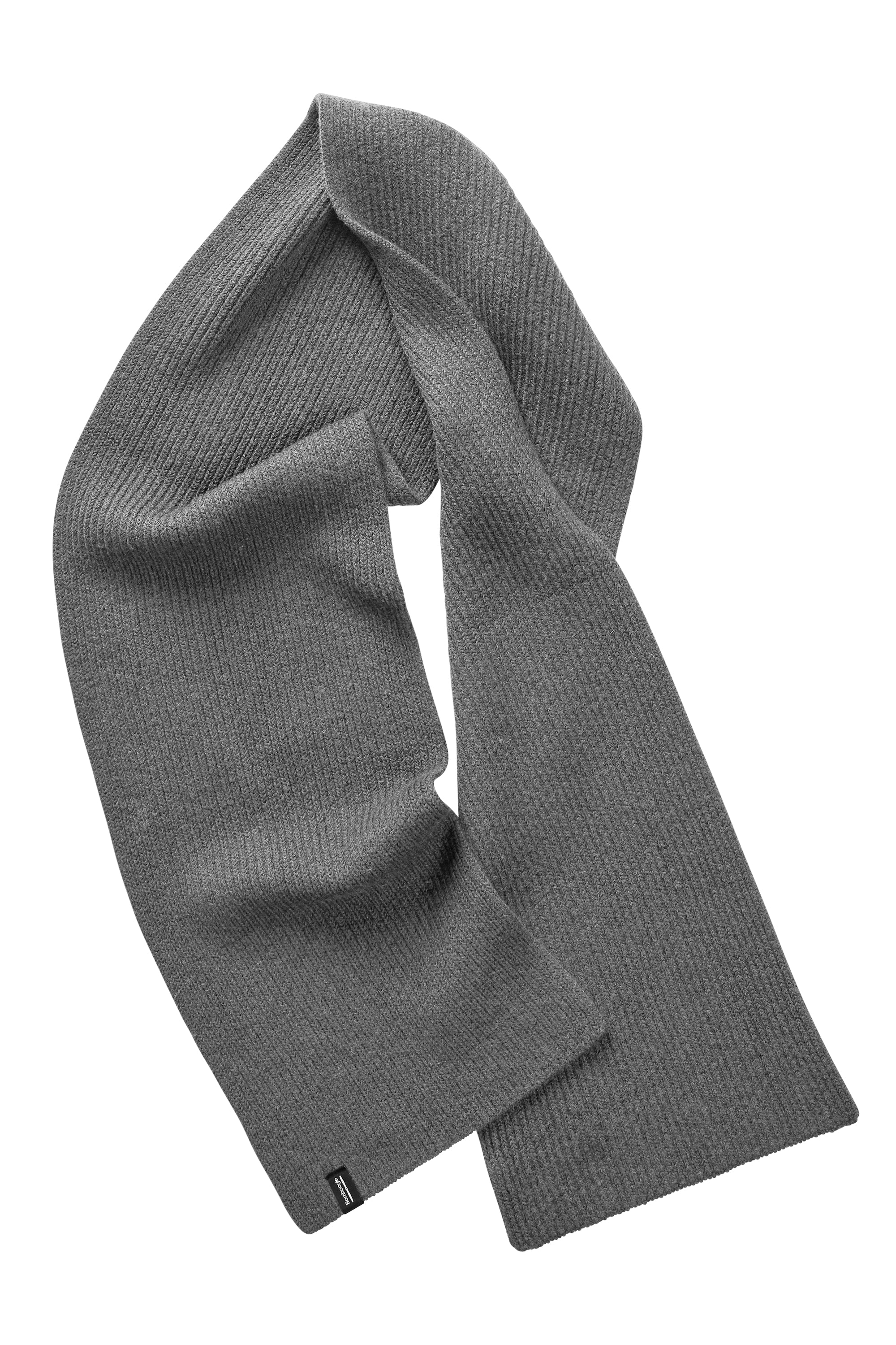 Unisex ribbed knit scarf in wool blend | Bomboogie